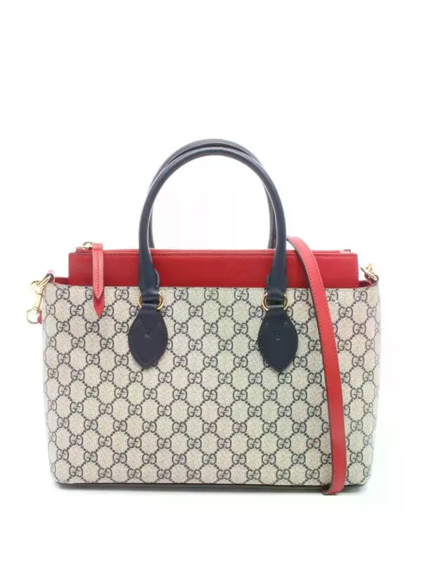 Gucci Gg Supreme Canvas Satchel - Neutrals