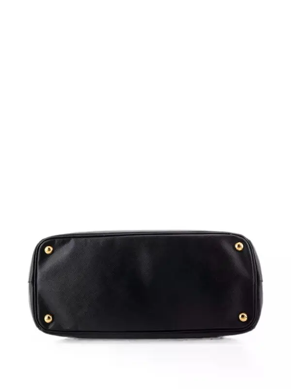 Prada Double Zip Lux Saffiano Leather Medium Tote Bag