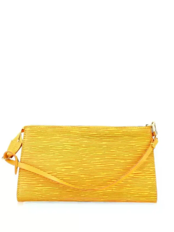 LOUIS VUITTON Pochette Accessoires Epi Leather Clutch Bag - Orange