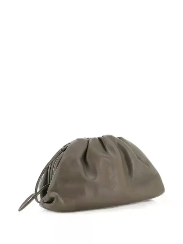 Bottega Veneta The Pouch Leather Mini Crossbody Bag - Green