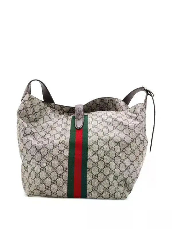 Gucci Jackie 1961 Soft Gg Coated Canvas Small Shoulder Bag - Brown