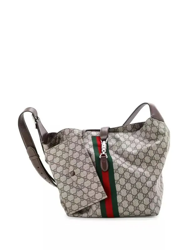 Gucci Jackie 1961 Soft Gg Coated Canvas Small Shoulder Bag - Brown