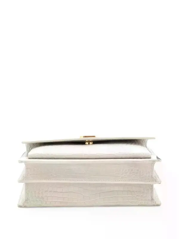 Saint Laurent Sunset Crocodile Embossed Leather Medium Crossbody Bag