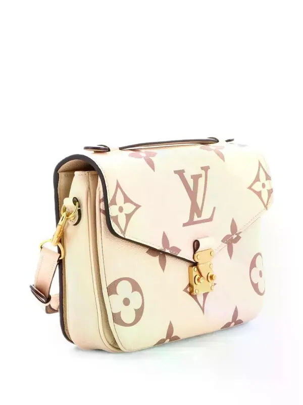 LOUIS VUITTON Pochette Metis Bicolor Monogram Empreinte Giant Crossbody Bag