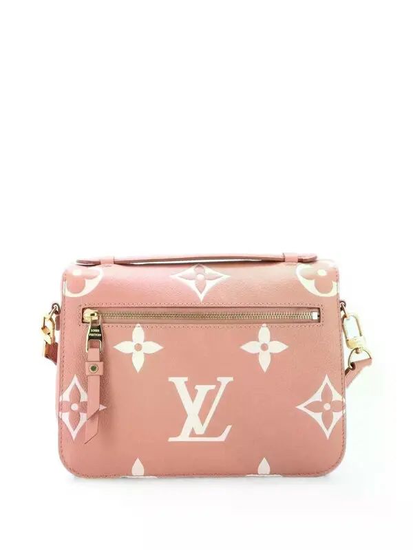 LOUIS VUITTON Pochette Metis Monogram Empreinte Giant Crossbody Bag - Pink
