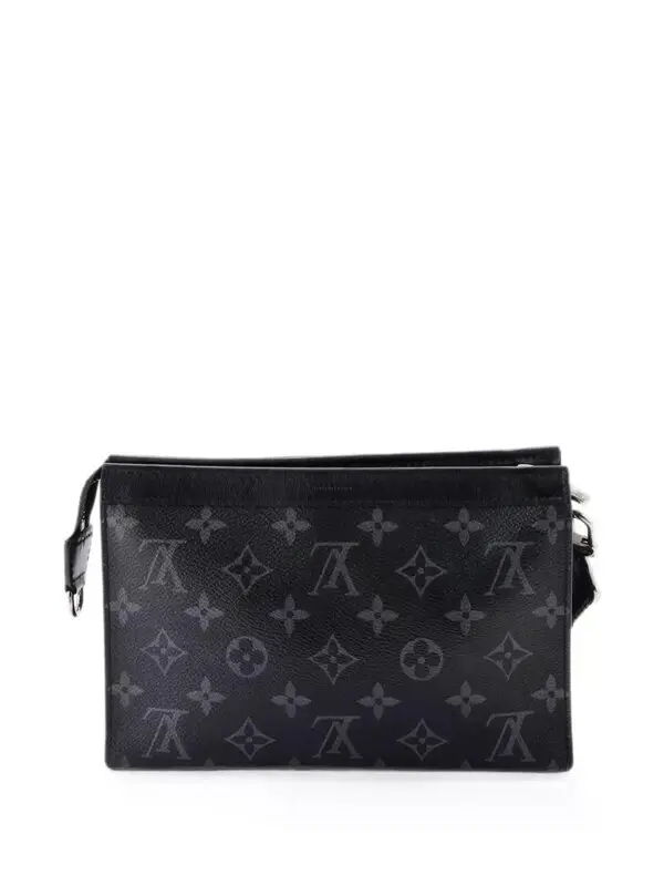 LOUIS VUITTON Gaston Wearable Wallet Monogram Eclipse Canvas Crossbody Bag