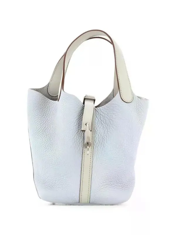 Hermès Bicolor Picotin Lock Bag Clemence With Swift Pm Tote Bag
