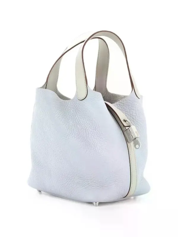 Hermès Bicolor Picotin Lock Bag Clemence With Swift Pm Tote Bag