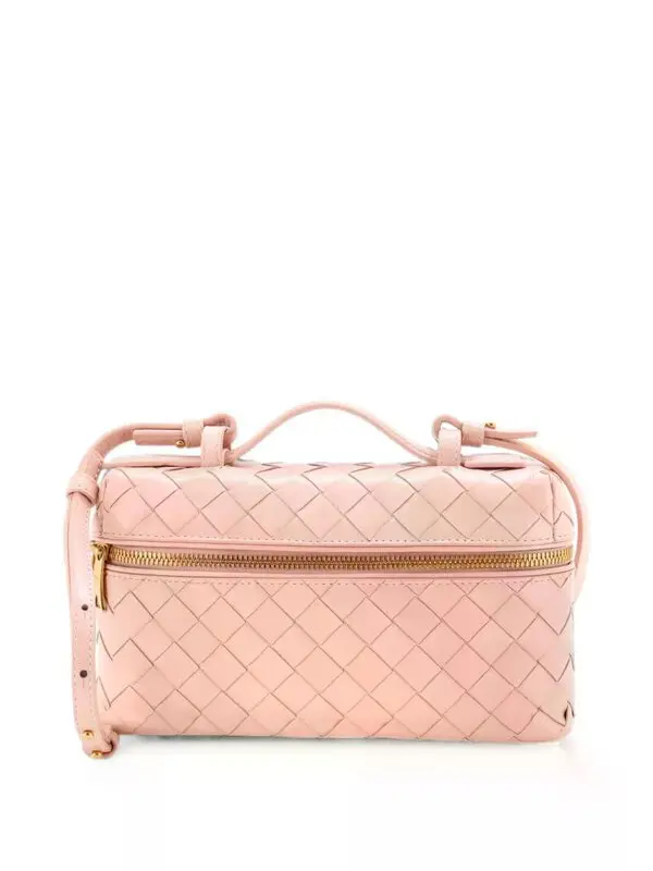 Bottega Veneta Bang Bang Vanity Case Intrecciato Leather Crossbody Bag - Pink