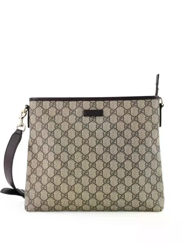 Gucci Gg Coated Canvas Medium Messenger Bag