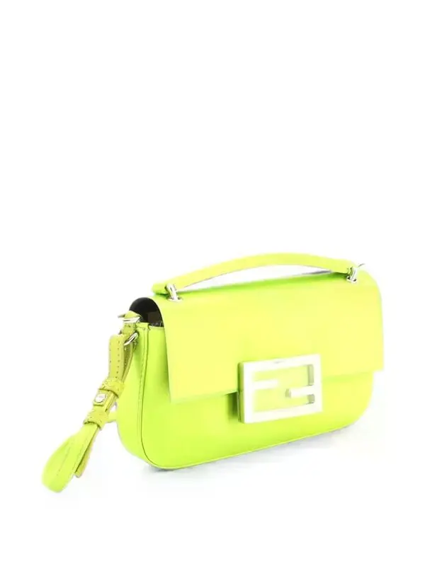 Fendi Baguette Phone Pouch Silk Satchel