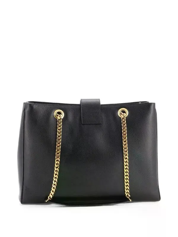 Saint Laurent Classic Monogram Shopper Leather Large Tote Bag