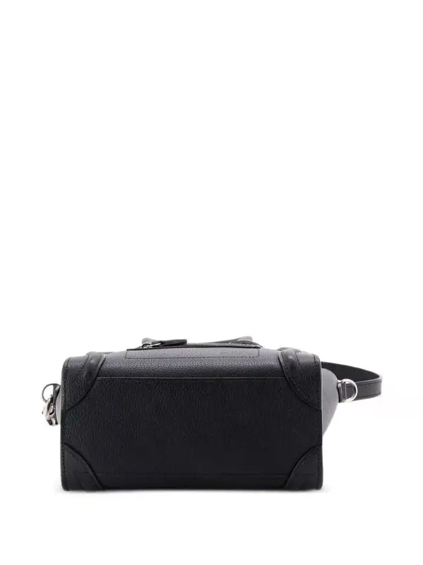 Celine Luggage Grainy Leather Nano Crossbody Bag