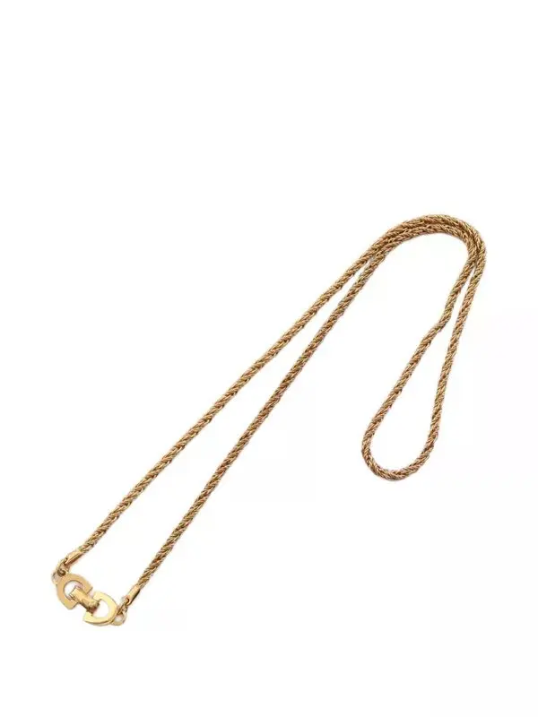 Dior 2010s Cd Logo-clasp Necklace - Gold