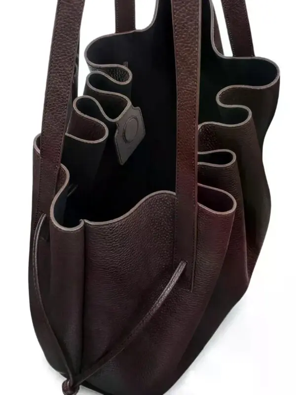 Yuzefi Scallop Tote Bag - Brown