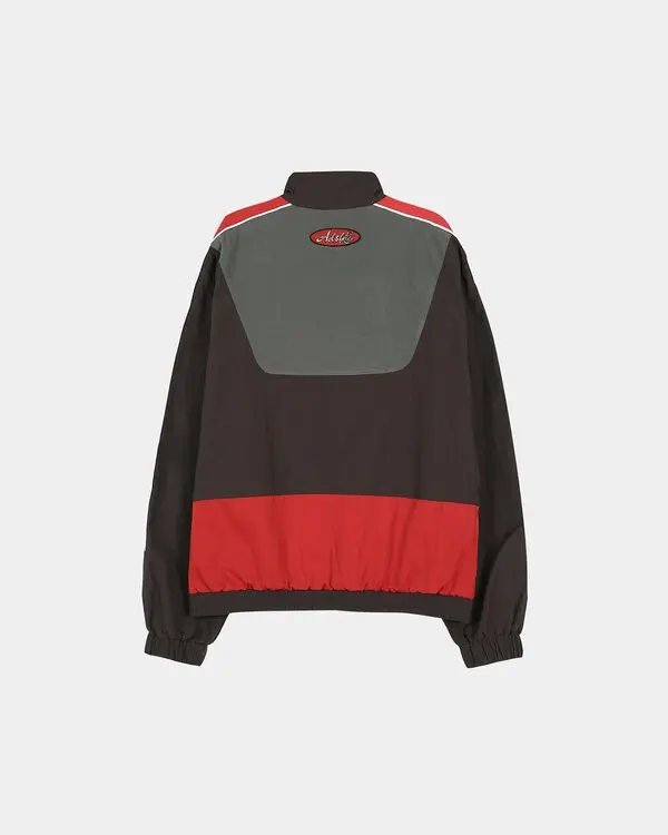 Andersson Bell Color-blocked Zip-up Jacket - Red/brown