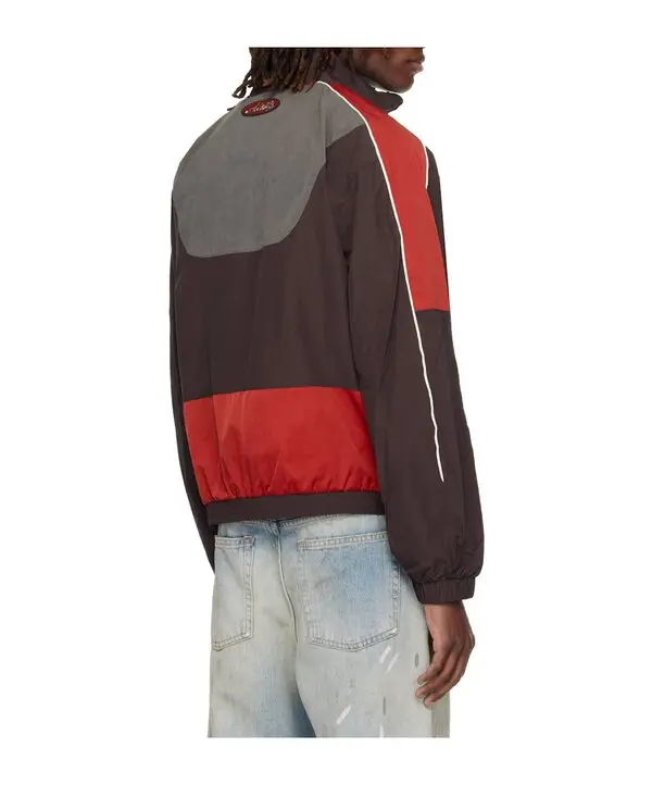 Andersson Bell Color-blocked Zip-up Jacket - Red/brown