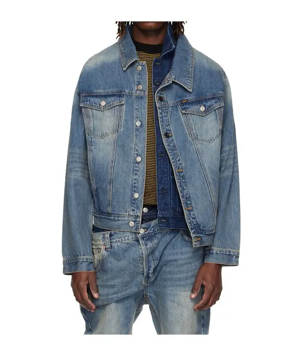 Andersson Bell Asymmetrical Layered Denim Jacket