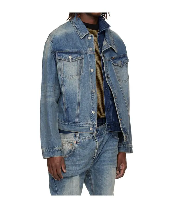Andersson Bell Asymmetrical Layered Denim Jacket