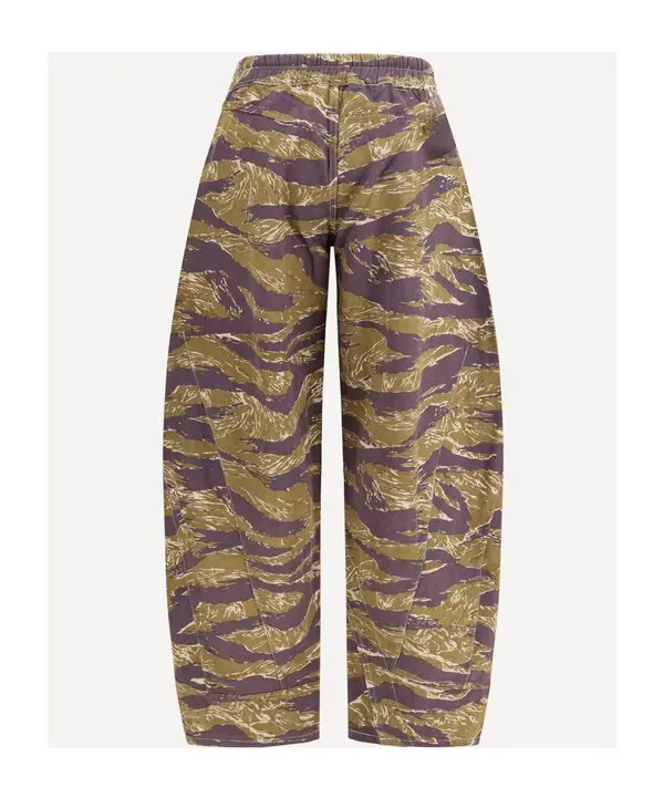 R13 Reversible Drawstring Wide-leg Pants - Green