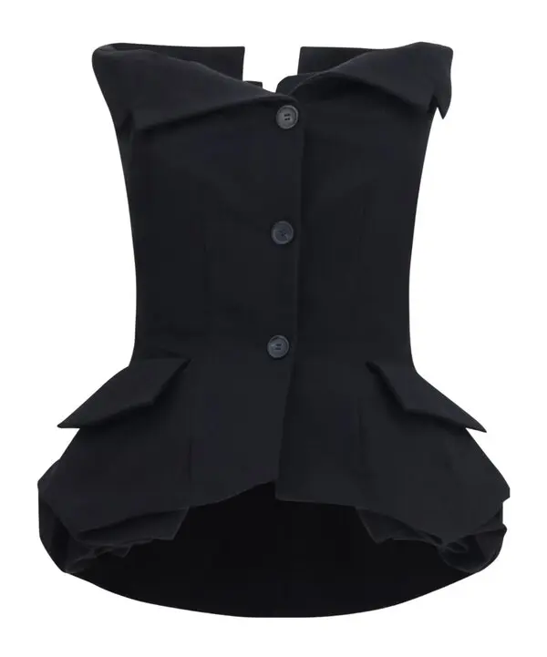 Magda Butrym Peplum Bustier Corset Top
