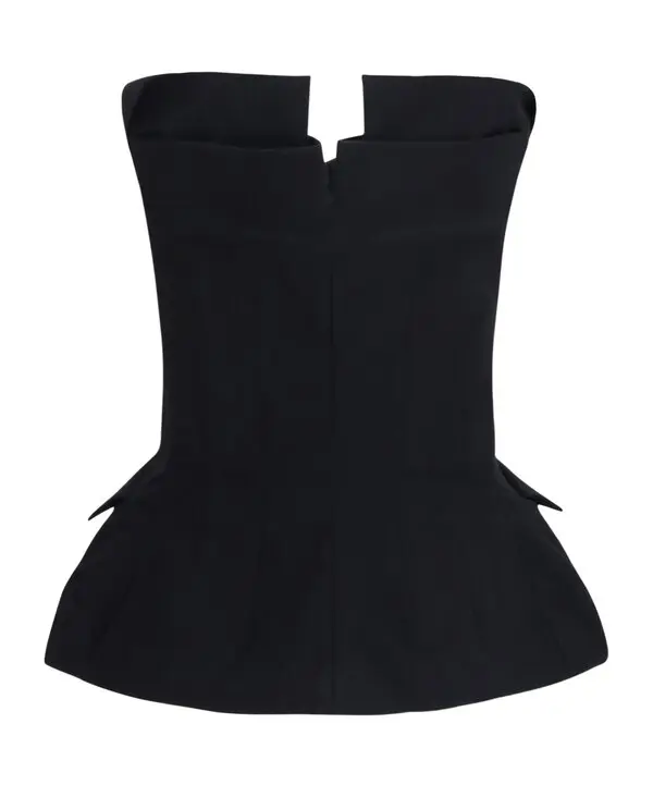 Magda Butrym Peplum Bustier Corset Top