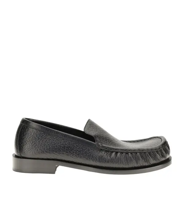 Dries Van Noten Round Toe Loafers With Pleated Front