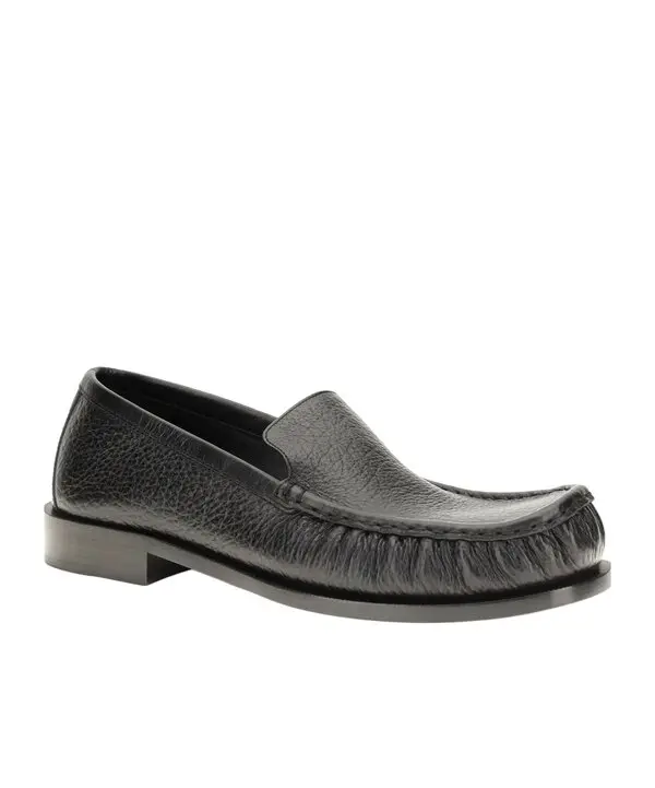 Dries Van Noten Round Toe Loafers With Pleated Front
