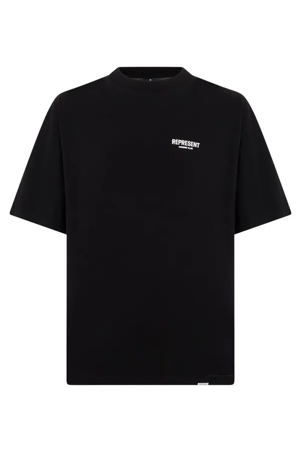 REPRESENT Mini Embroidered Logo Crew Neck Short-sleeve T-shirt