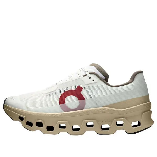 On Cloudmonster Void Sneakers - Ivory/sand