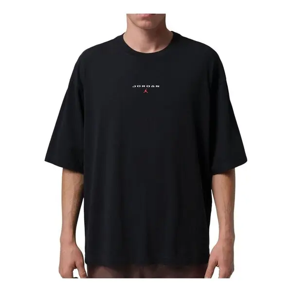 JORDAN Flight Essentials Oversized Patch T-shirt - Black