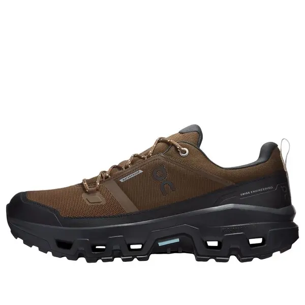 On Cloudrock Low Waterproof - Earth/black