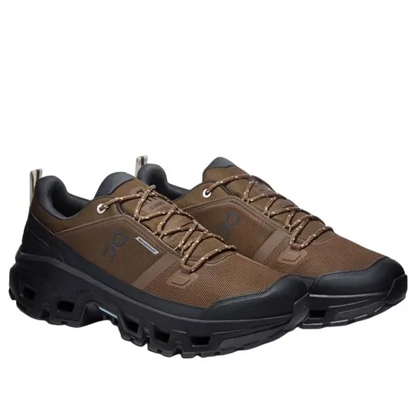 On Cloudrock Low Waterproof - Earth/black