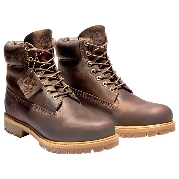 Timberland Premium 6-inch Waterproof Heritage Lace-up Boots - Medium Brown