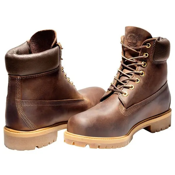 Timberland Premium 6-inch Waterproof Heritage Lace-up Boots - Medium Brown