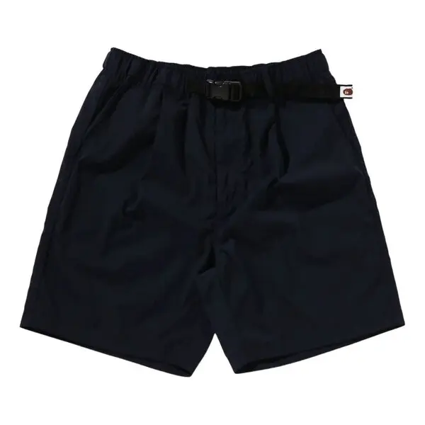 A BATHING APE Belted Elasticated Relaxed Fit Shorts