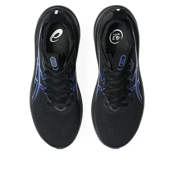 Asics Gel-nimbus 28 Athletic Sneakers - Black/neon Blue
