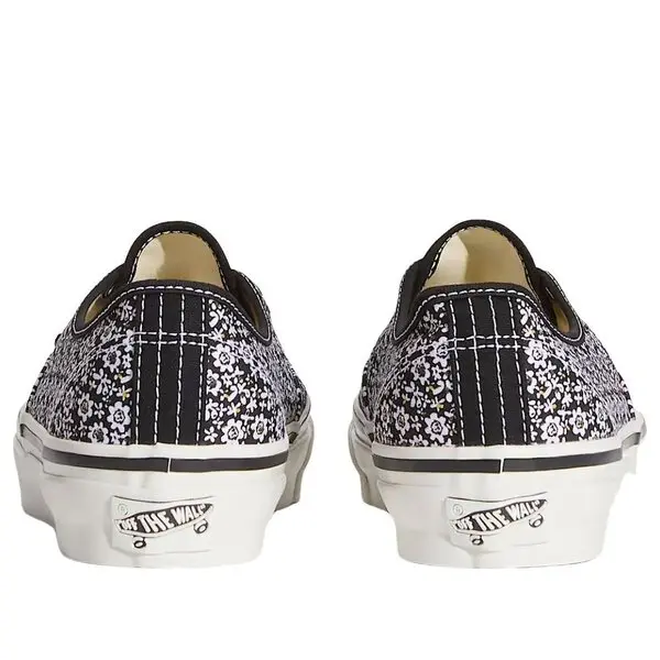VANS Premium Authentic " Flower" Floral Sneakers - Black