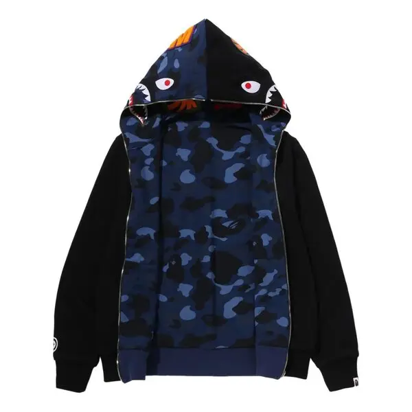 A BATHING APE Color Camo Reversible Shark Full Zip Hoodie