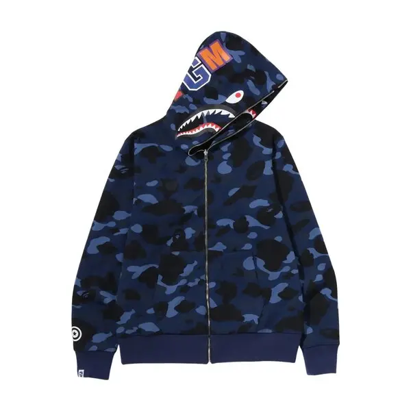 A BATHING APE Color Camo Reversible Shark Full Zip Hoodie
