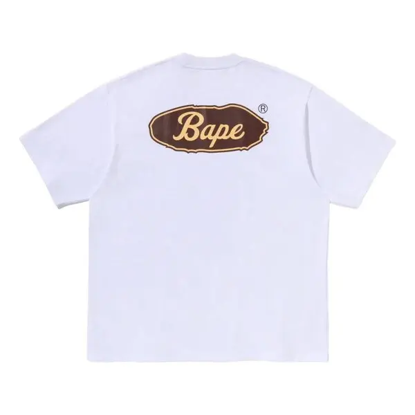 A BATHING APE Skateboard Logo Relaxed Fit T-shirt - White