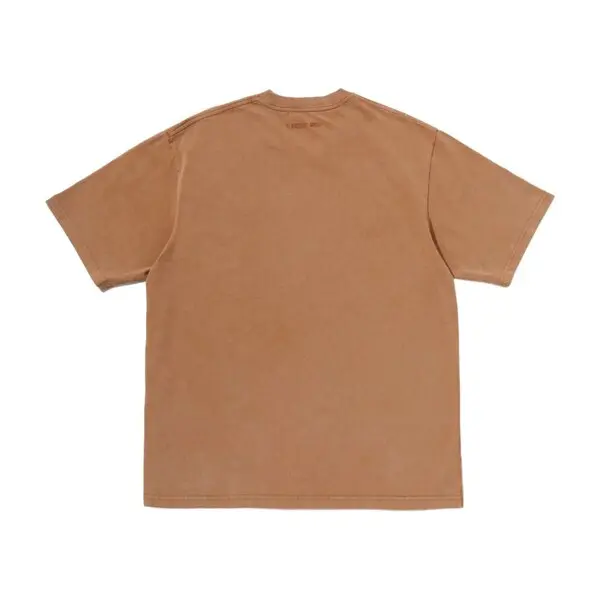 A BATHING APE Garment Dyed One Point Relaxed Fit T-shirt - Brown