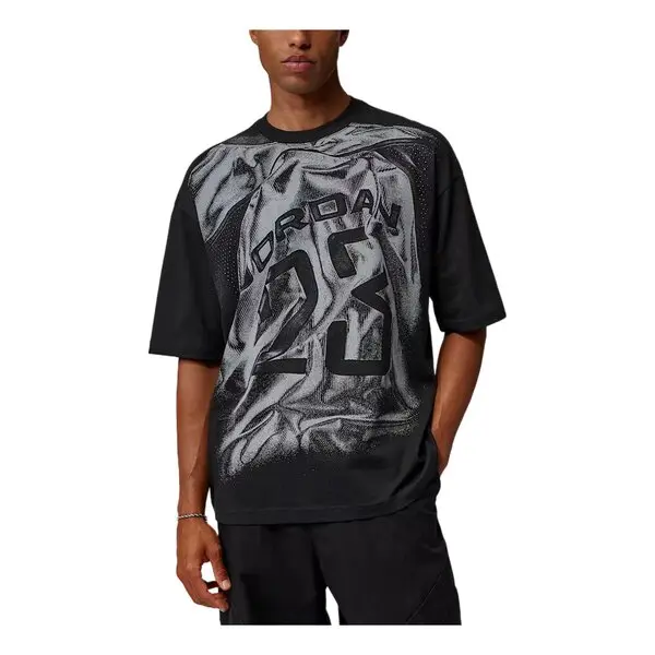 JORDAN Sport Dri-fit T-shirt 'black White - Black/white