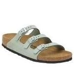 BIRKENSTOCK Florida Triple Strap Sandals - Pure Sage