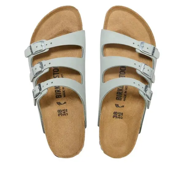 BIRKENSTOCK Florida Triple Strap Sandals - Pure Sage