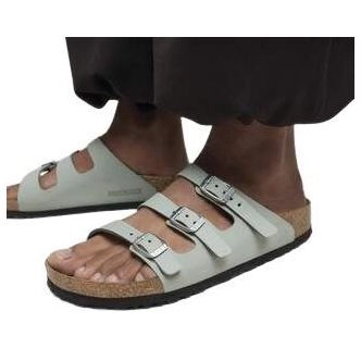BIRKENSTOCK Florida Triple Strap Sandals - Pure Sage