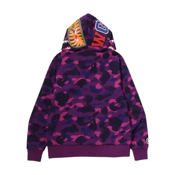 A BATHING APE Color Camo Reversible Shark Full Zip Hoodie