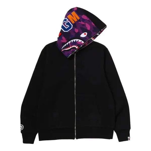 A BATHING APE Color Camo Reversible Shark Full Zip Hoodie