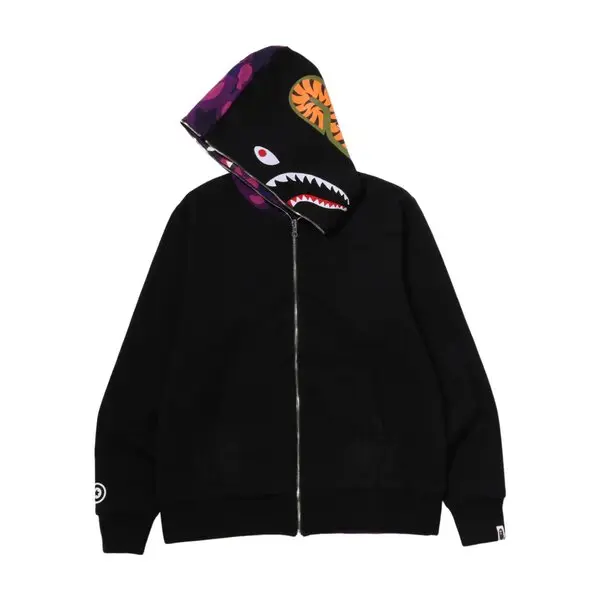 A BATHING APE Color Camo Reversible Shark Full Zip Hoodie