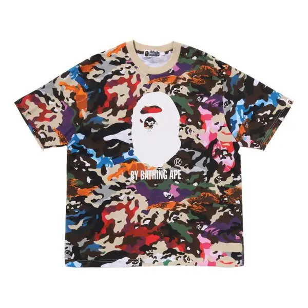 A BATHING APE Hybrid Camo Relaxed Fit T-shirt 'multicolor - Multi-color
